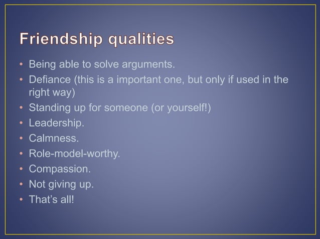 Good Qualities | PPTX