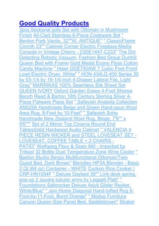 Good quality products | PDF