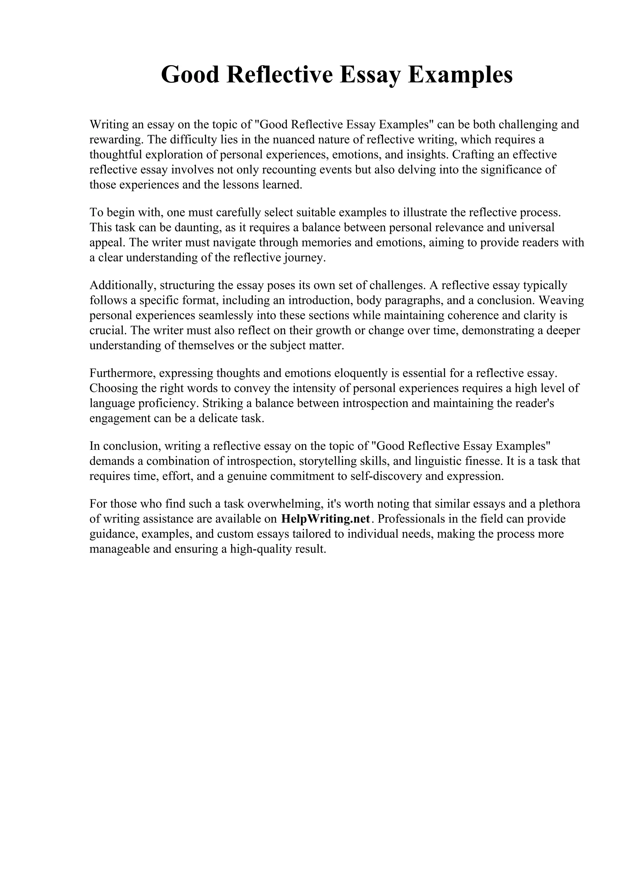 Good Reflective Essay Examples.pdf