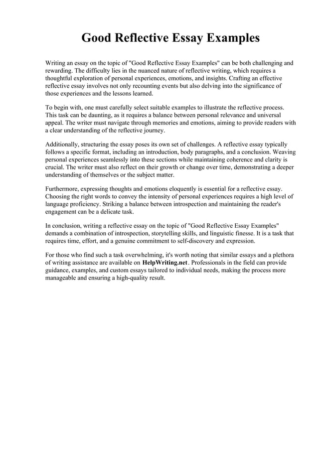 Good Reflective Essay Examples.pdf