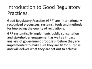 Good Regulatory Practices.pptx