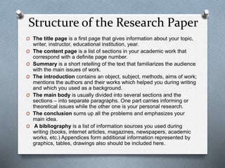Good research paper topics | PPTX