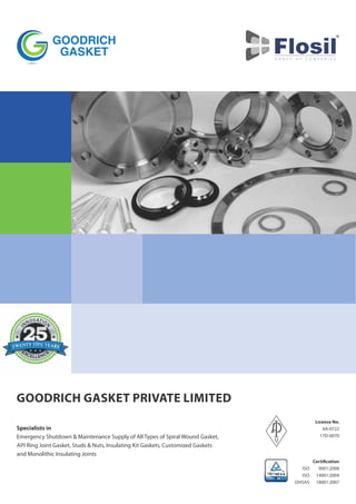 INDUSTRIAL GASKETS By Goodrich Gasket Private Limited | PDF