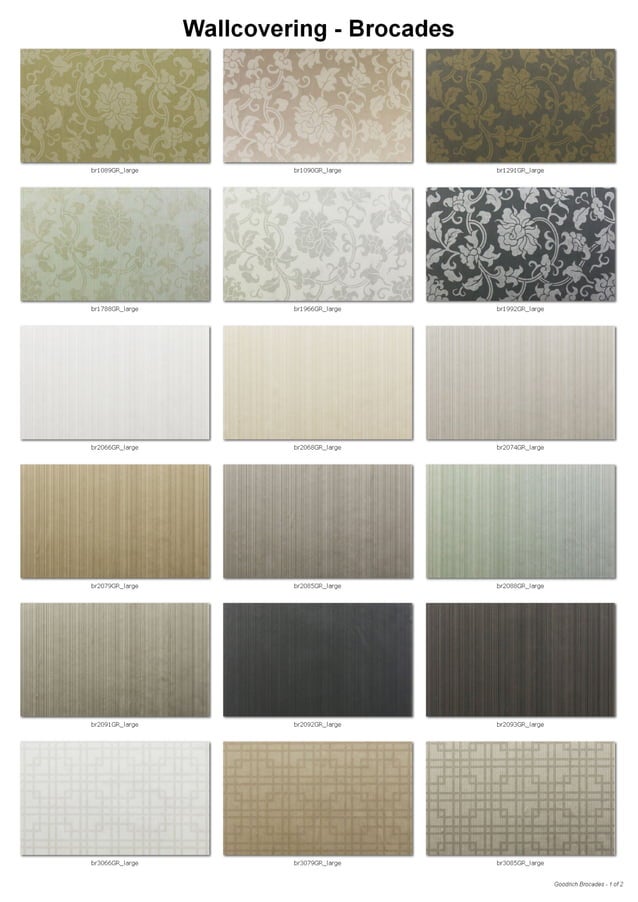 Goodrich wallcovering brocades | PDF