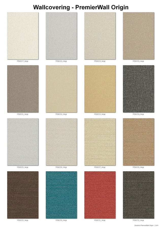 Goodrich wallcovering premier wall origin | PDF