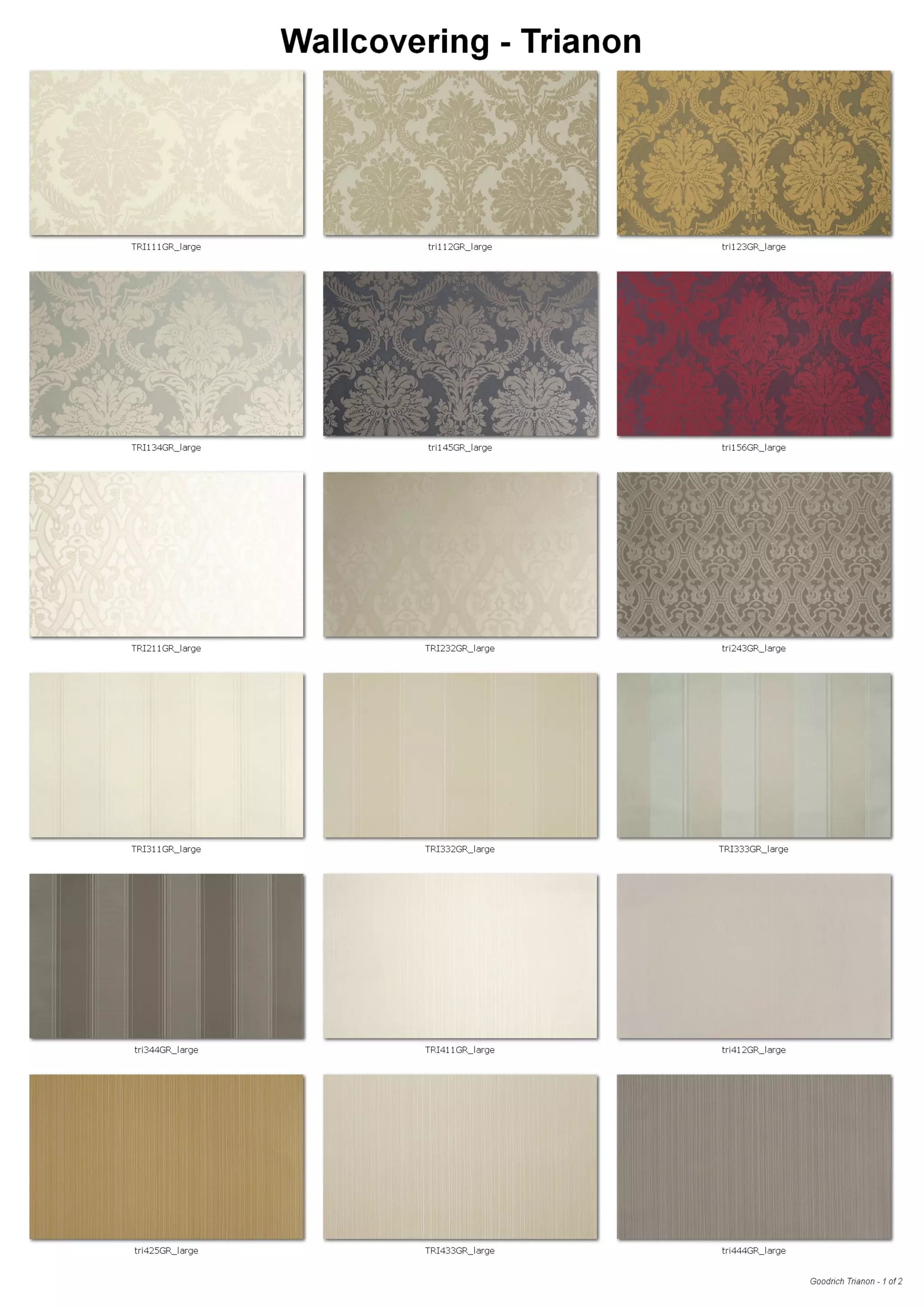 Goodrich wallcovering trianon | PDF
