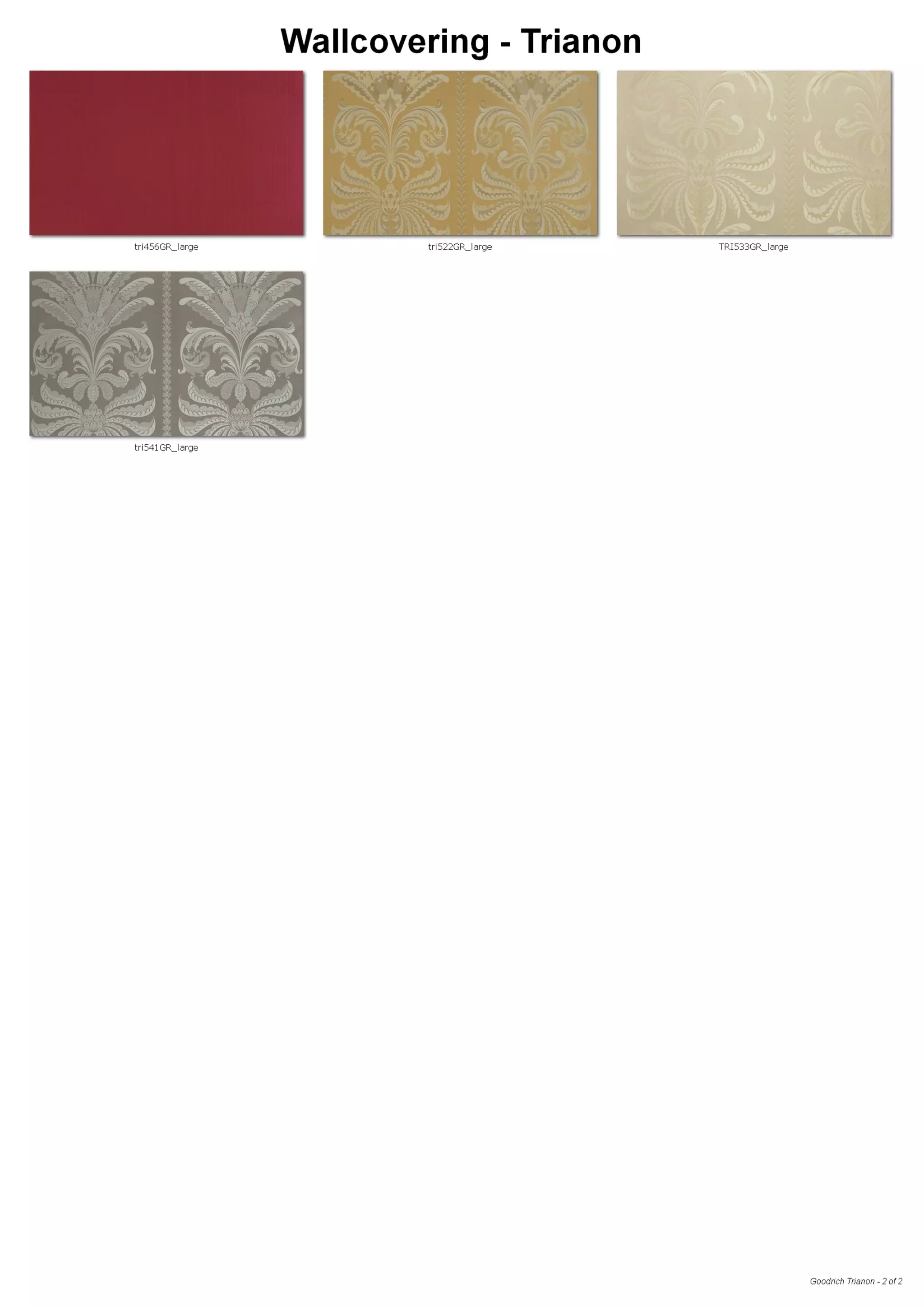Goodrich wallcovering trianon | PDF