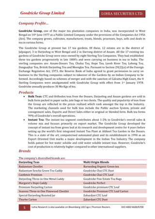 Goodricke Group | PDF