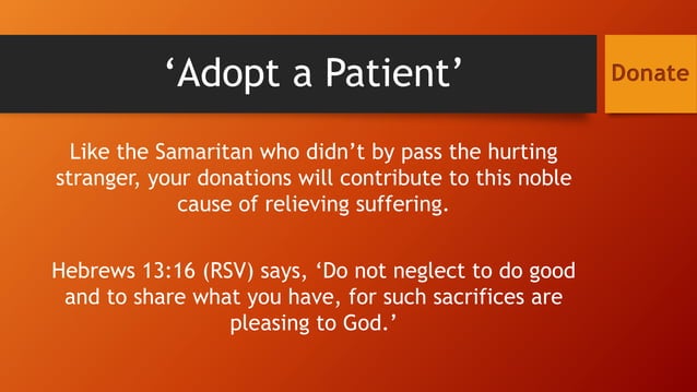 Good samaritan fund uganda presentation show | PPSX