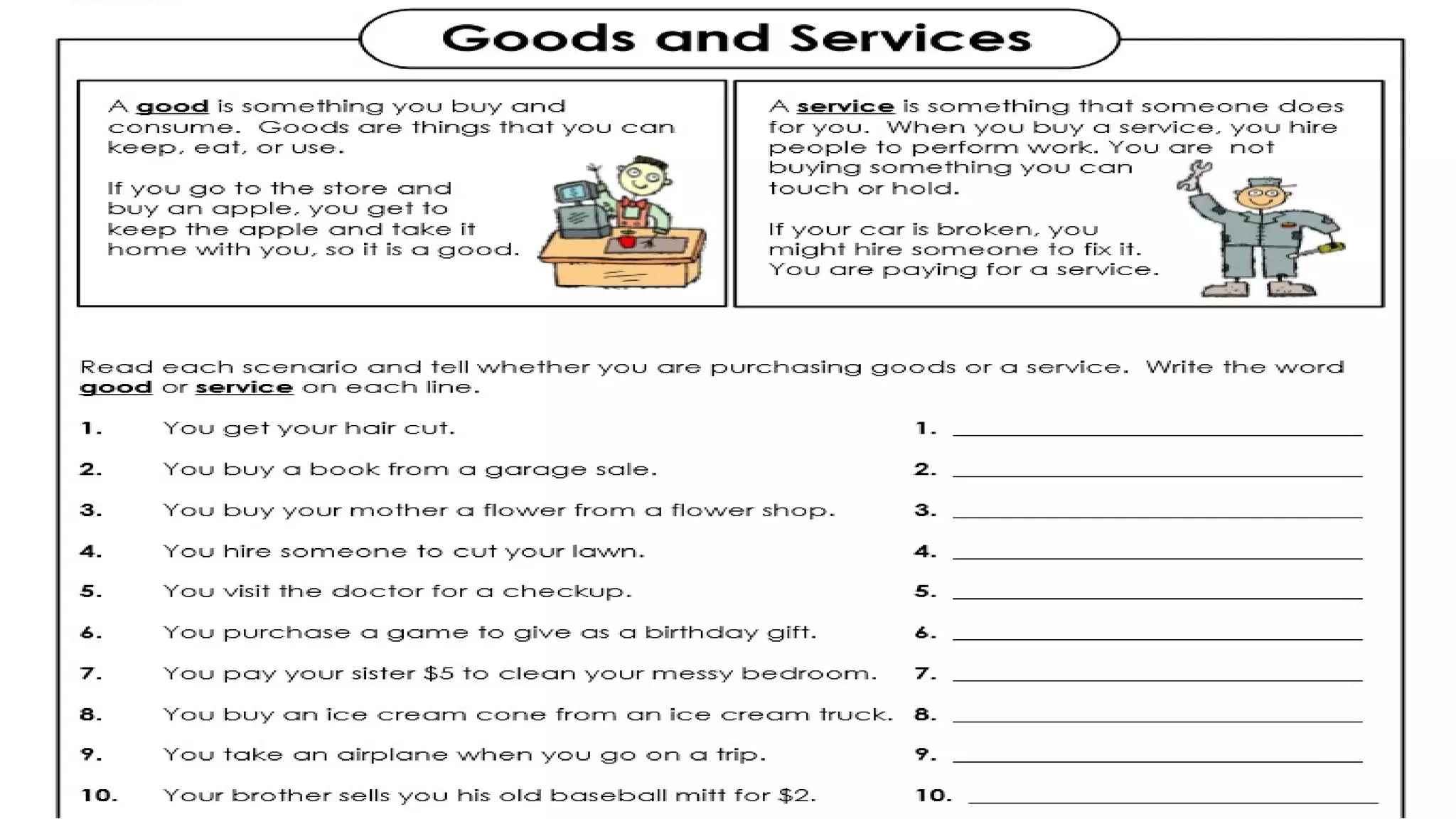 Goods and services | PPT