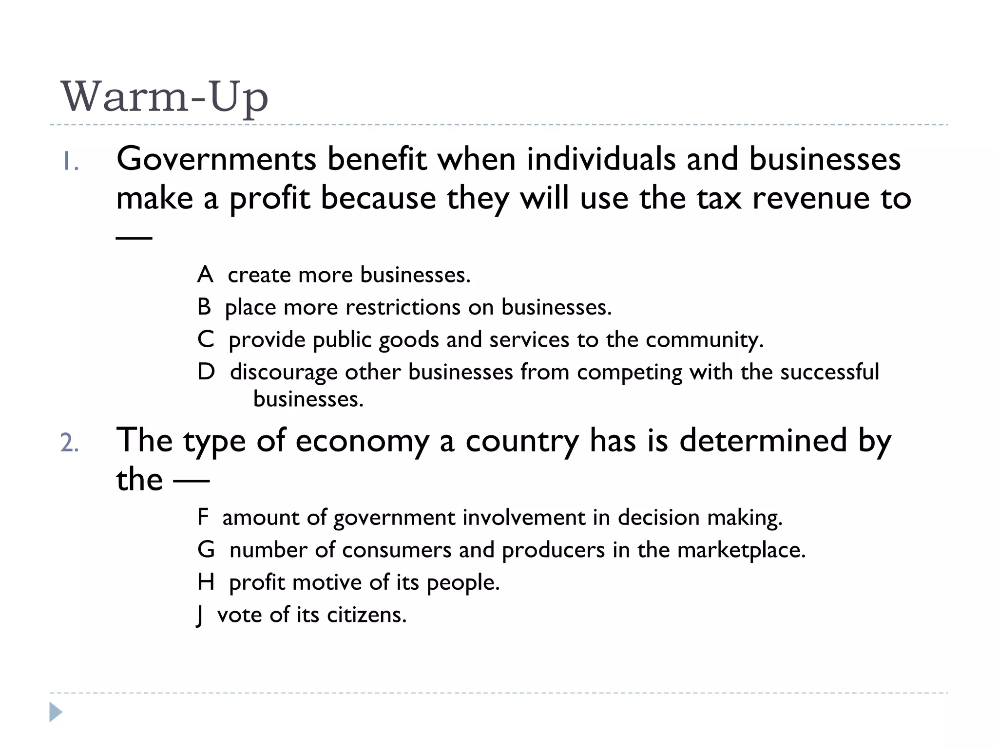 Goods and services provided by government | PPT