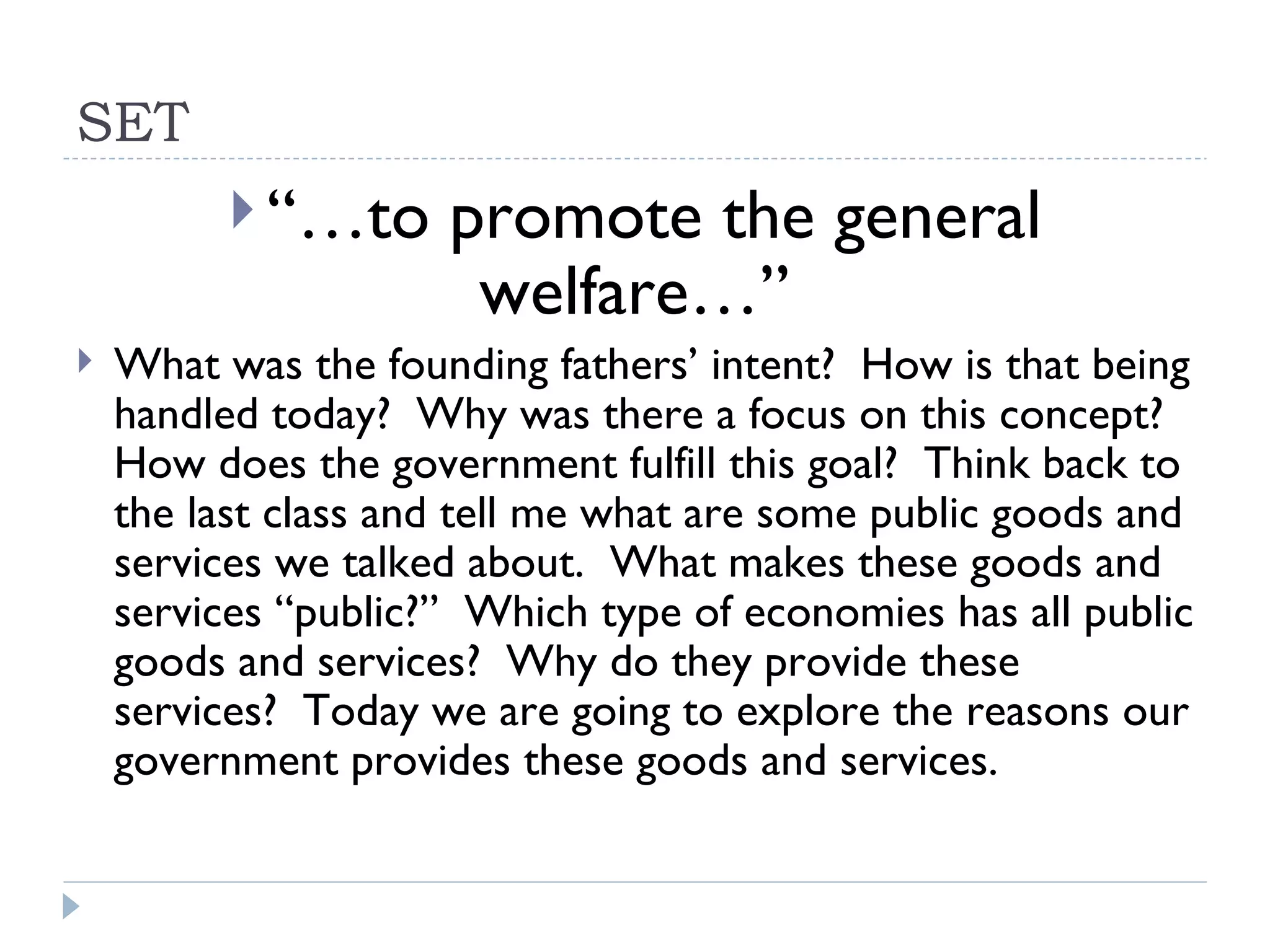 Goods and services provided by government | PPT