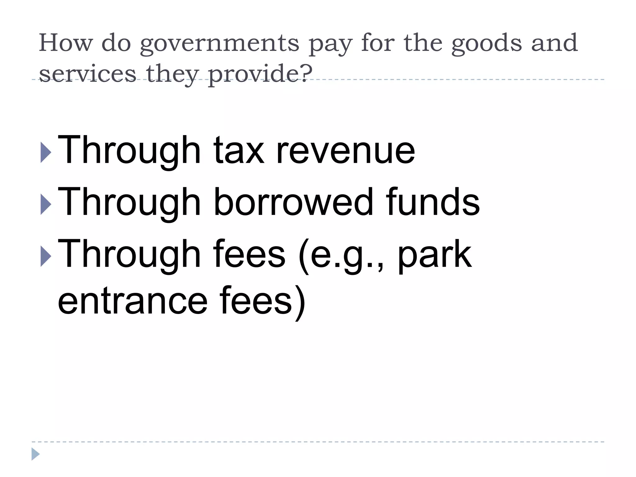 Goods and services provided by government | PPTX