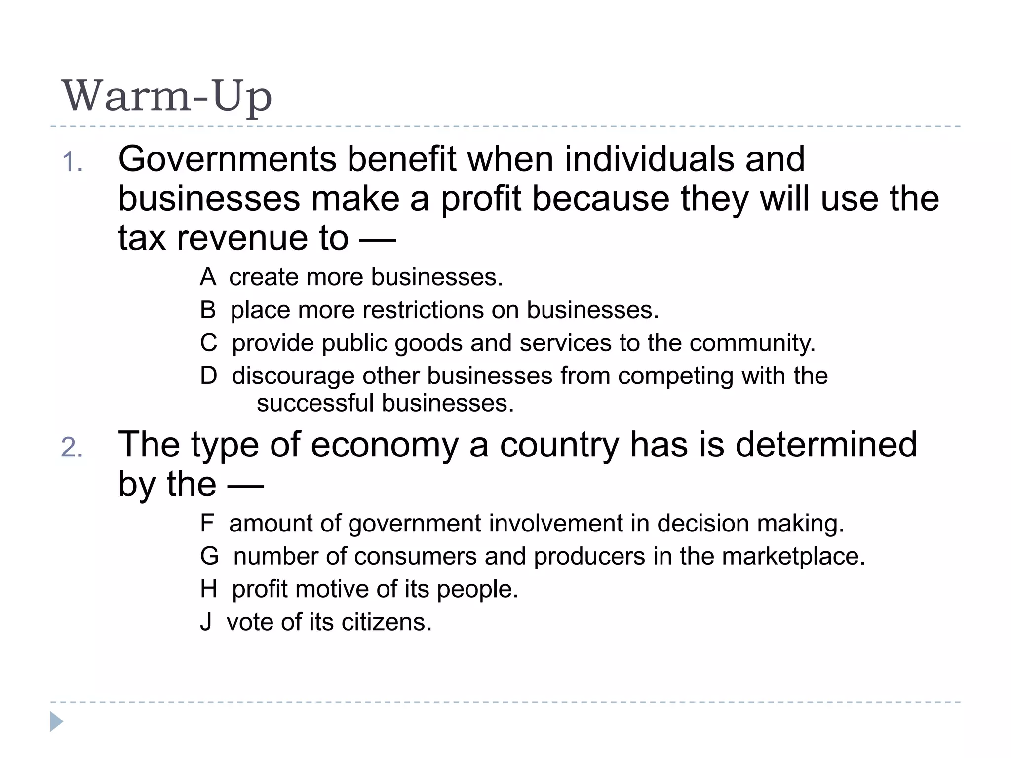 Goods and services provided by government | PPTX