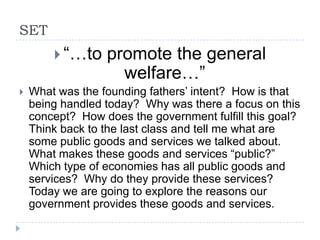 Goods and services provided by government | PPTX