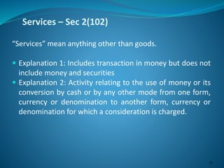 Goods and Service Tax - Relevant Definitions | PPTX