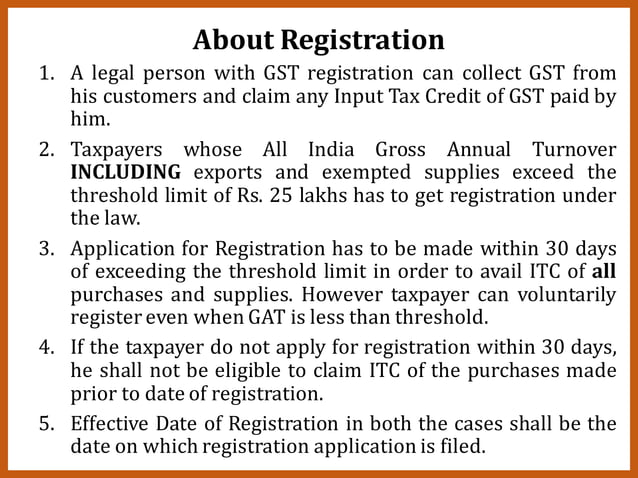 Goods and service tax (gst) procedures | PPT