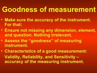 Good scale measurement | PPT