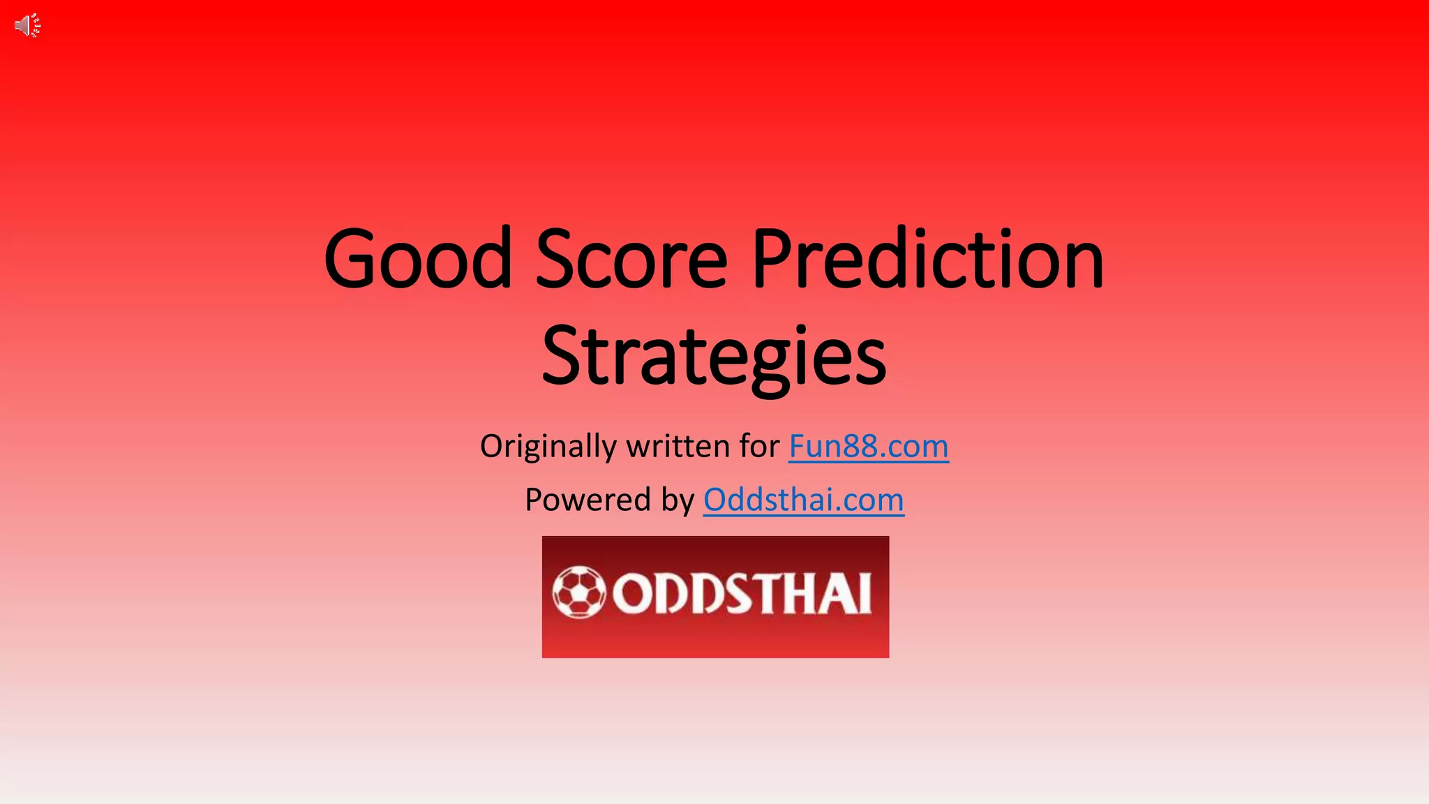 Good score prediction strategies | PPTX | Poker and Professional ...