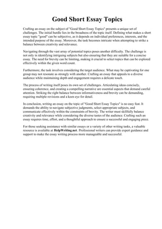 Reflective Essay Writing Samples