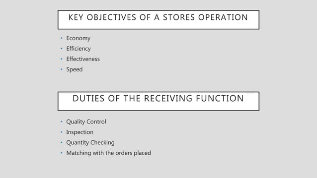 Goods inward procedure, inspection and documentation | PPTX