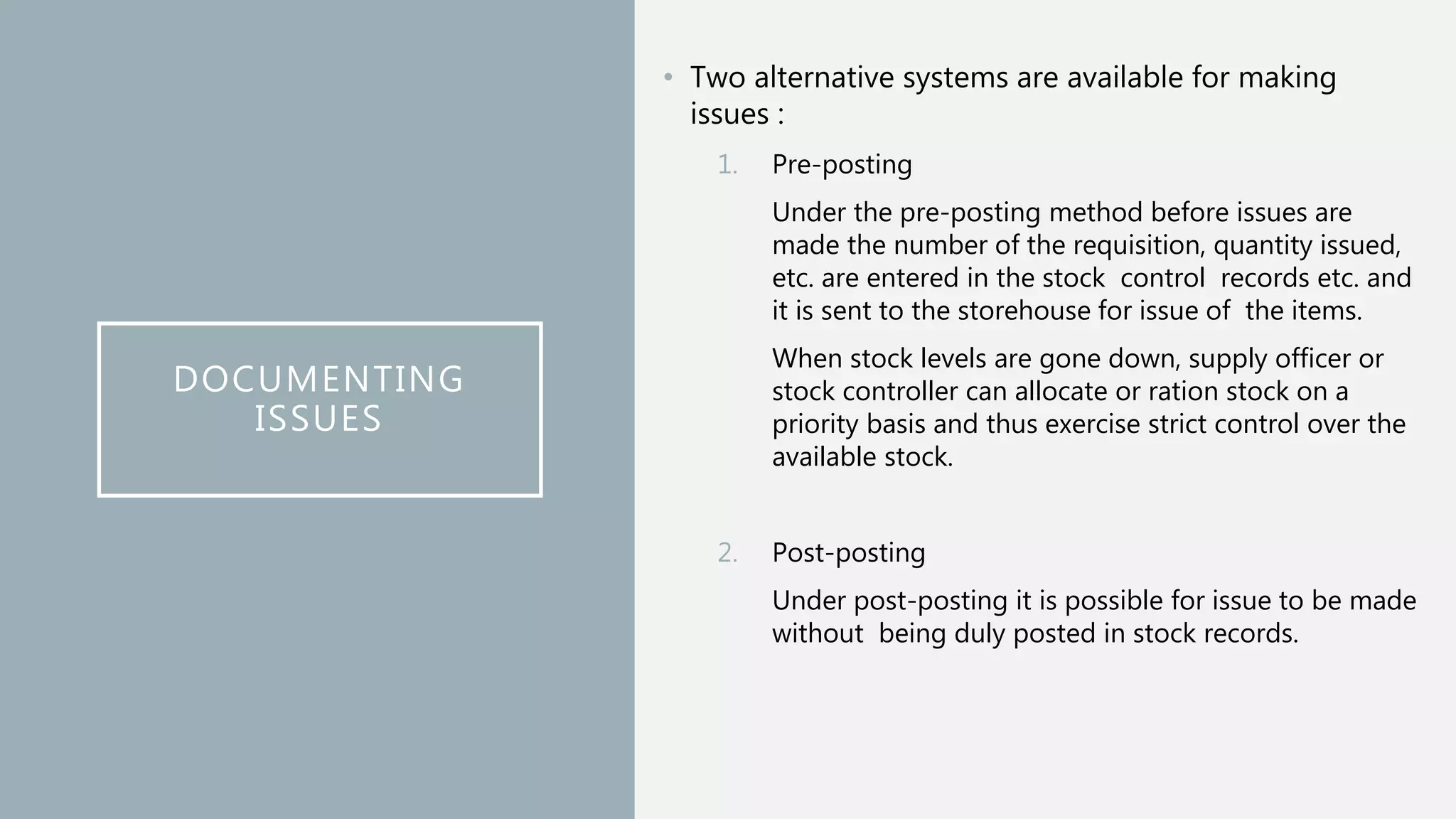 Goods issue procedure, control and documentation | PPTX