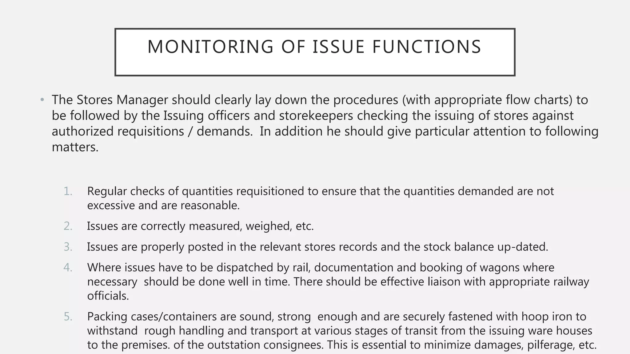 Goods issue procedure, control and documentation | PPTX