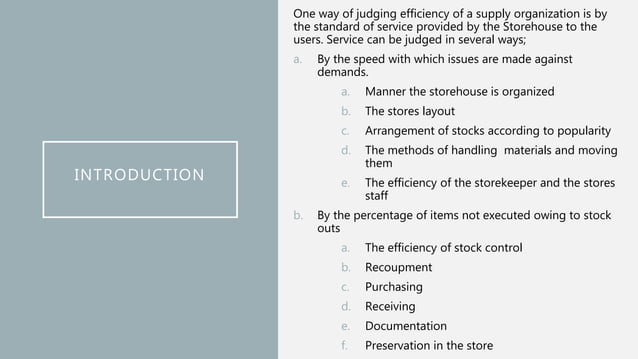 Goods issue procedure, control and documentation | PPTX | Logistics ...
