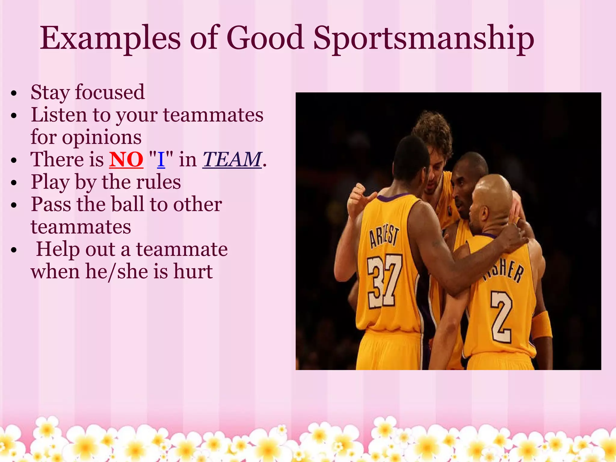 Good sportsmanship the_benifits | PPT