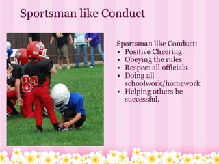 Good sportsmanship the_benifits | PPT