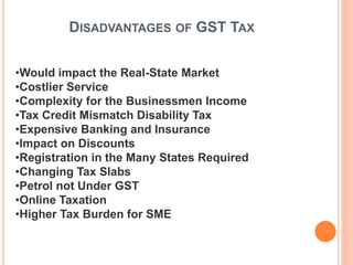 Goods & Services tax - GST | PPT