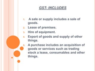 Goods & Services tax - GST | PPT