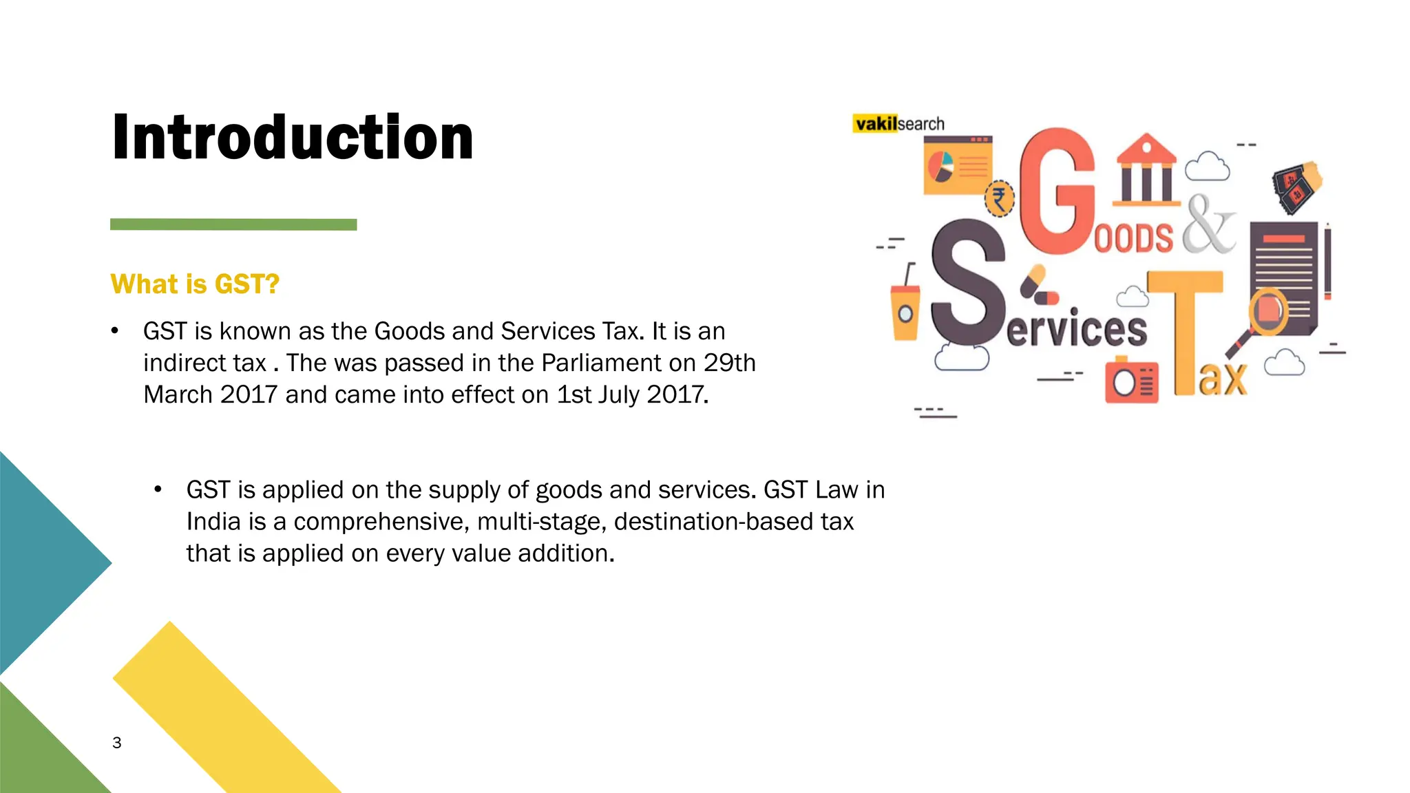 Presentation on GOODS & SERVICE TAX (GST) | PDF