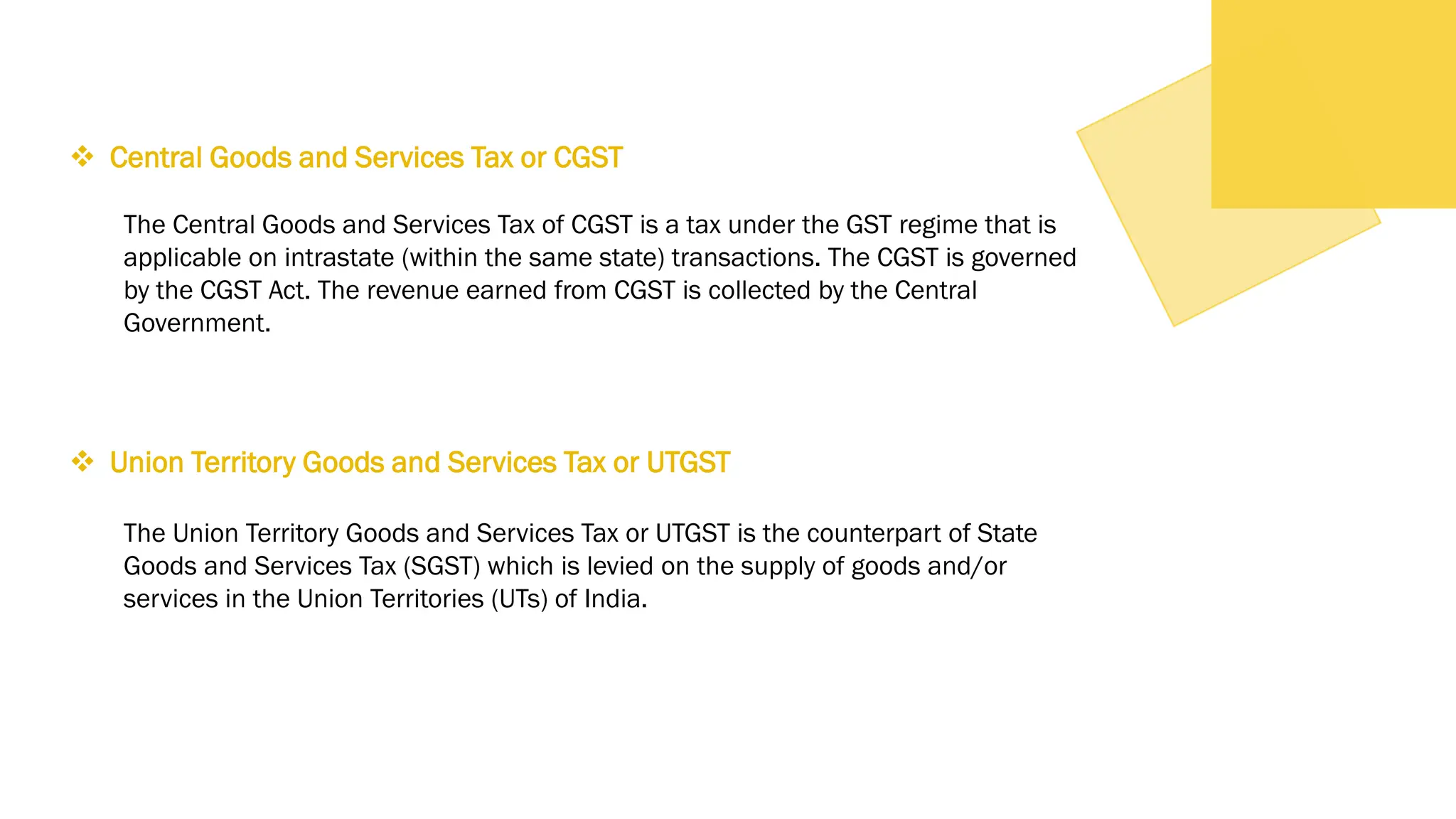 Presentation on GOODS & SERVICE TAX (GST) | PDF
