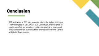Presentation on GOODS & SERVICE TAX (GST) | PDF