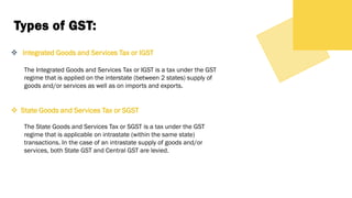 Presentation on GOODS & SERVICE TAX (GST) | PDF
