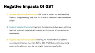 Presentation on GOODS & SERVICE TAX (GST) | PDF
