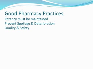 Good storage practices | PPTX