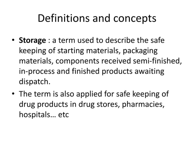 Good storage practices | PPTX