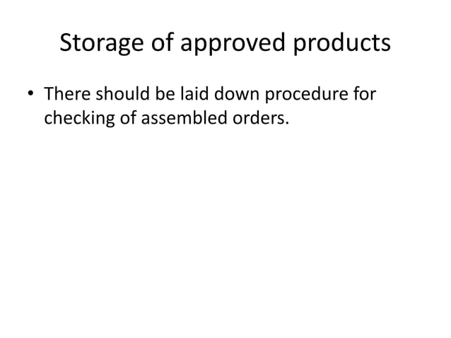 Good storage practices | PPTX