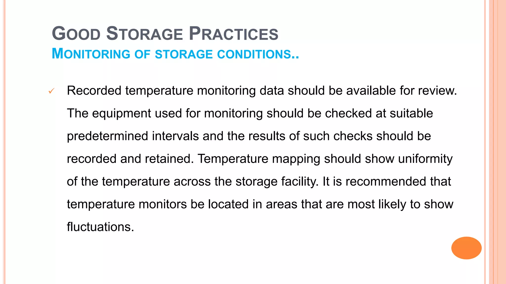 Good storage practices | PPTX
