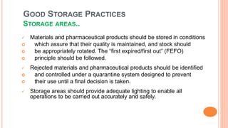 Good storage practices | PPTX