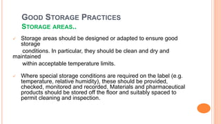 Good storage practices | PPTX