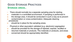 Good storage practices | PPTX