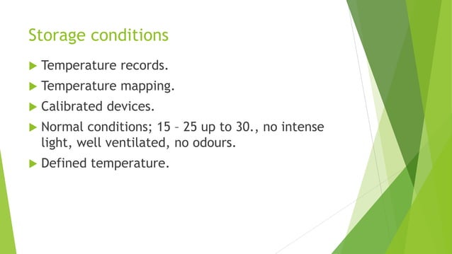 Good storage practices for pharmaceuticals | PPTX