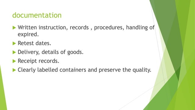 Good storage practices for pharmaceuticals | PPTX