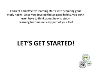 How to Develop Good Study Habits: For ESL Students | PPT