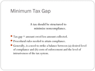 Principles of Good Tax Policy | PPT