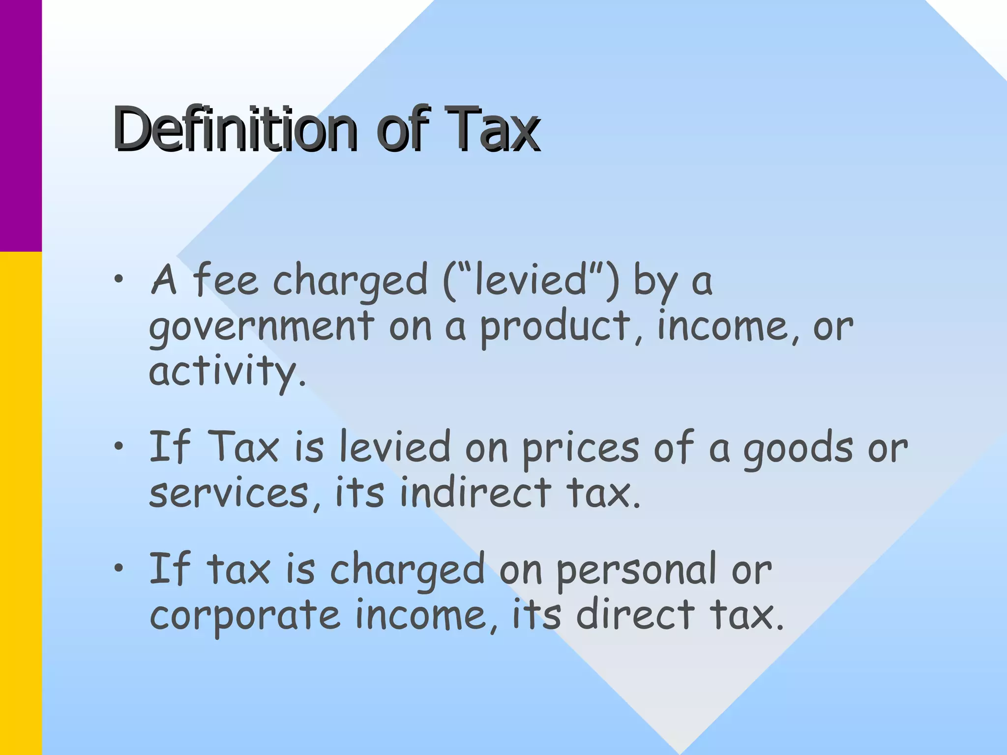 Good tax structure | PPT