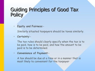 Good tax structure | PPT